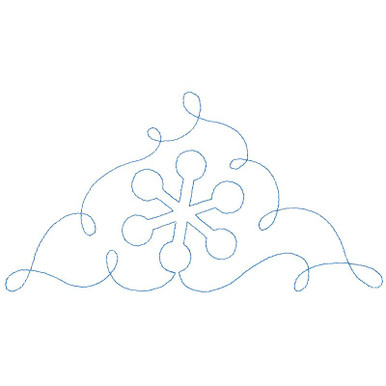 Continuous Snowflakes Triangle 1