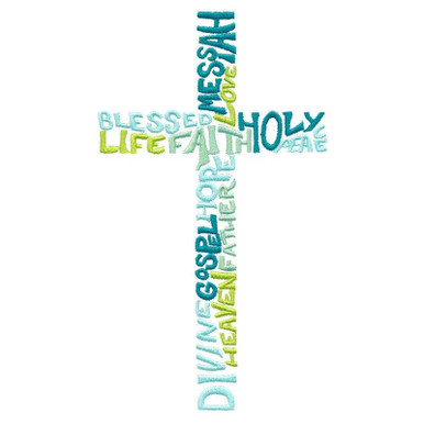 Word Art Cross
