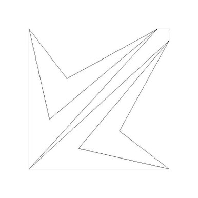 Geo Triangles Corner 1