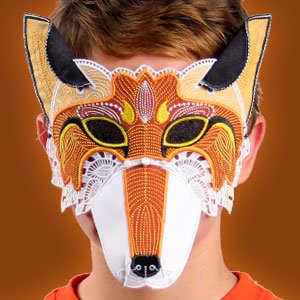 Freestanding Applique Fox Mask