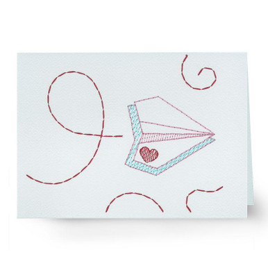 Paper Airplane Card