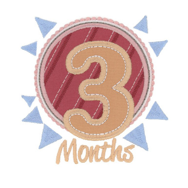 3 Month Applique