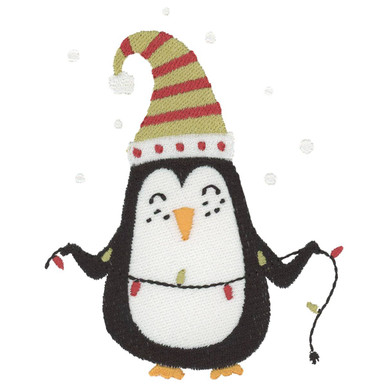 Festive Penguin with Lights