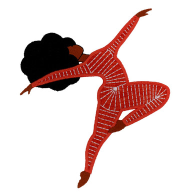 Leaping Lady Applique 4