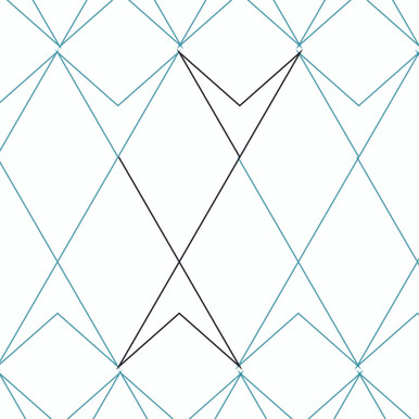 Geo Diamonds Straight Border 3 | LA80219-09