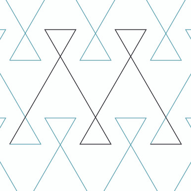 Geo Triangles Straight Border 3 | LA80216-11