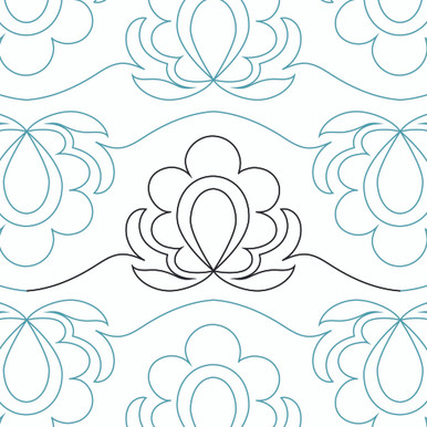 Scalloped Paisley Triangle | LA80207-06