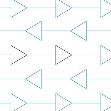 Shapes On A String Straight Border 6 | LA80223-06