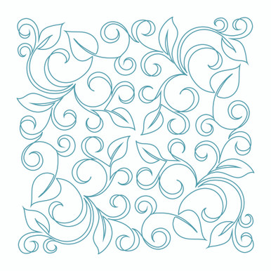 Swirls On A Stem Block | LA80211-01