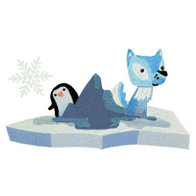 Arctic Friends Fox and Penguin