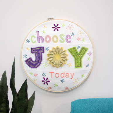Choose Joy Embroidery DIY Kit & On-Demand Class