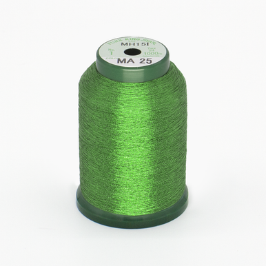 KingStar Metallic Embroidery Thread - Leaf Green (MA25)