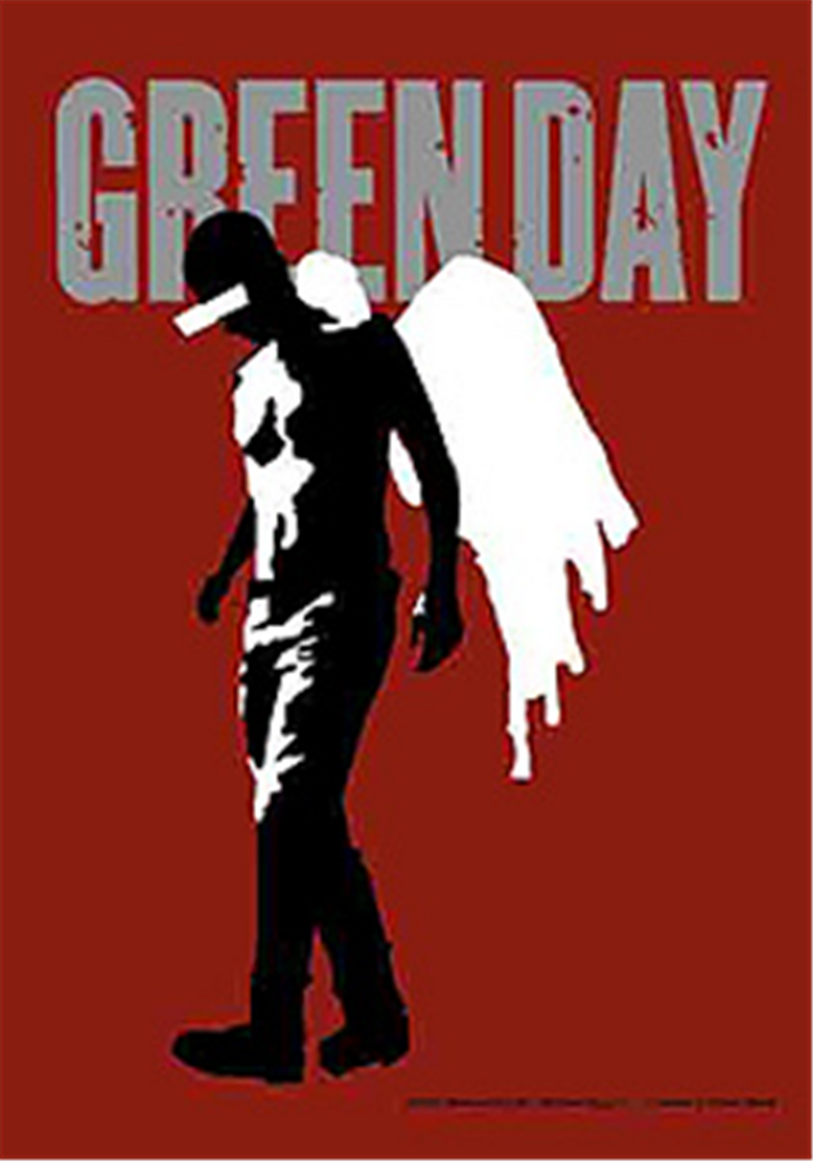Green Day St Jimmy With Wings Wall Flag - Zone Rock