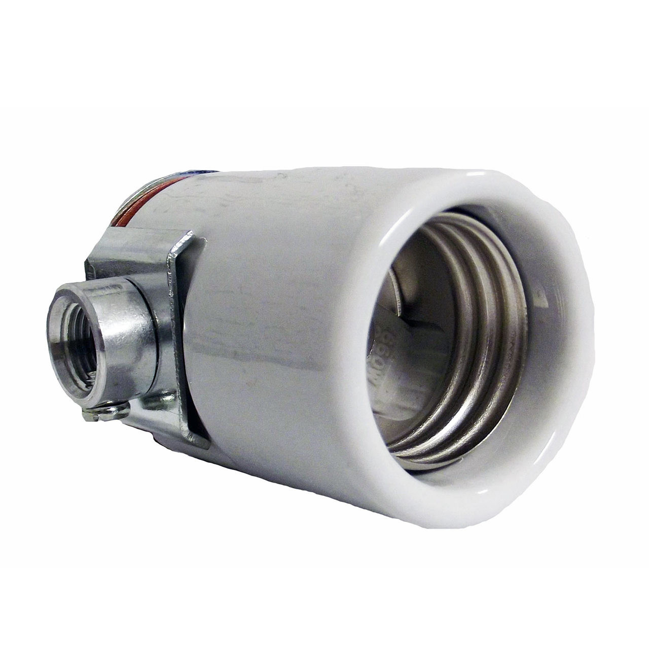 Leviton 10091 - 1-Piece Side Outlet Porcelain Keyless Medium Base ...