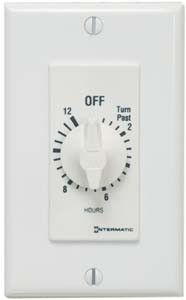 Intermatic FD12HWC - 12 Hour In-Wall Spring Wound Timer Switch 10A-277V ...