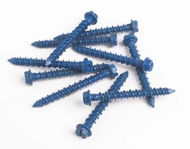 Fasteners 1/4X13/4 HHCS - 1/4" x 1-3/4" Hex Head Concrete Screws - 100 Pack