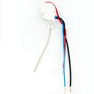 Leviton 1691-50 - 4 Pole 3 Speed Pull Chain Switch