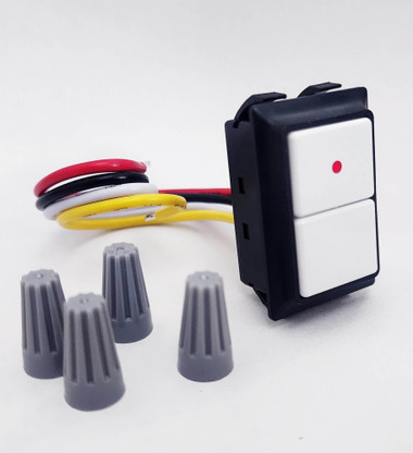 Genesis GS2-37P - 2 Button Remote Control Switch Pilot Light - White