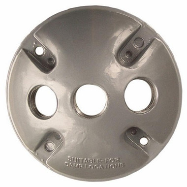 MORRIS Weatherproof 36830 - 4" Round Weatherproof Cover - Five Holes 3/ ...