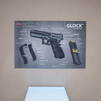 Glock 3D Poster with high quality printing and 24" x 36"