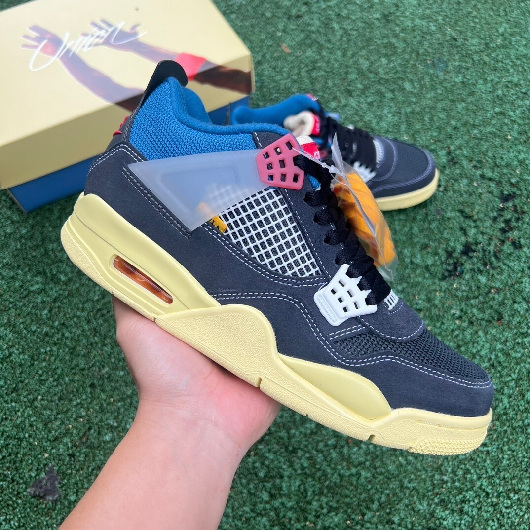 12 Pair - Jordan 4 Retro Union Black - Low Low Wholesale Distributors