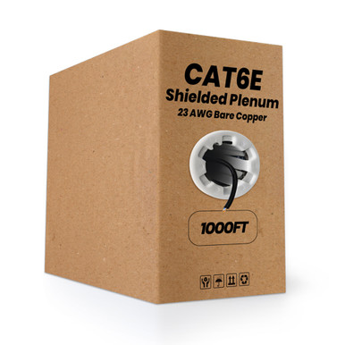 CAT6 Shielded 4 Twisted Pairs, CMP 23AWG Plenum, Horizontal Cable ...