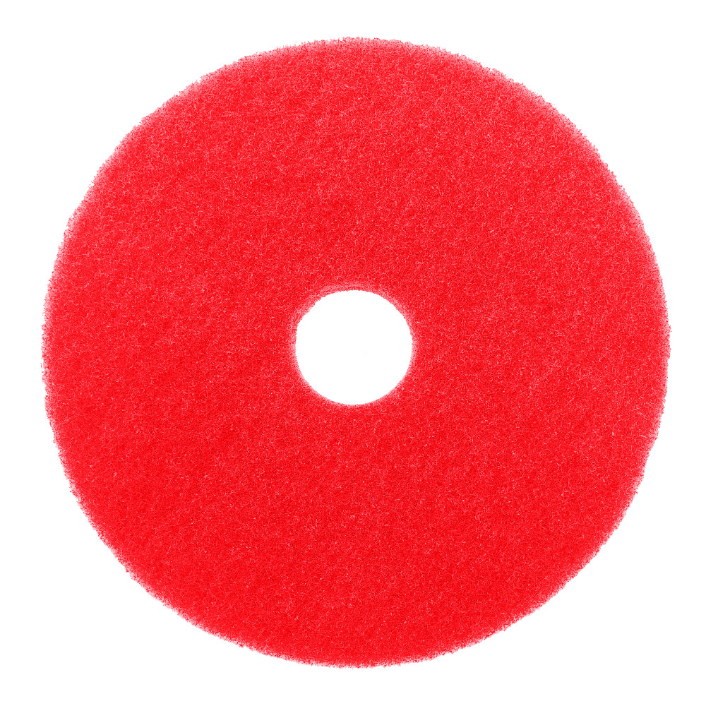 3M 13" Red Buffer BUFF FLOOR Pads 5100 discs janitorial cleaning discs ...