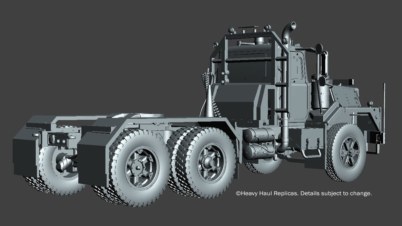 Heavy Haul Replicas Mack DM800 Tandem Axle Tractor with Auxiliary Tank