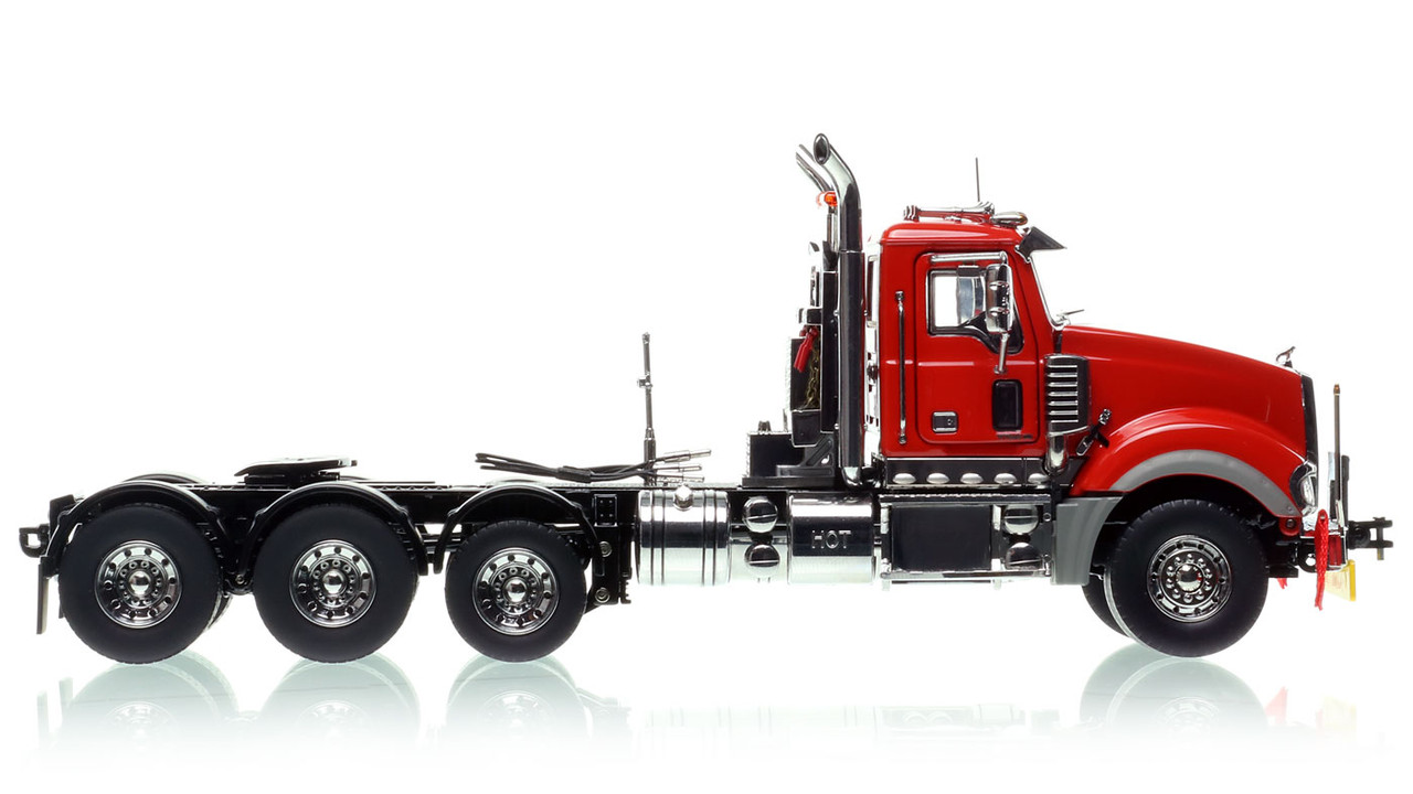 Heavy Haul Replicas Mack Titan Tri-axle Tractor - Red over Black