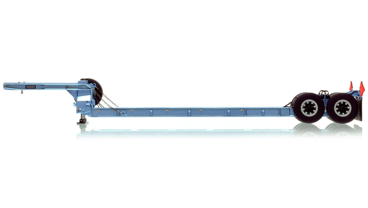 Heavy Haul Replicas 1950s Rogers 90 Ton Beam Trailer - Metallic Light Blue