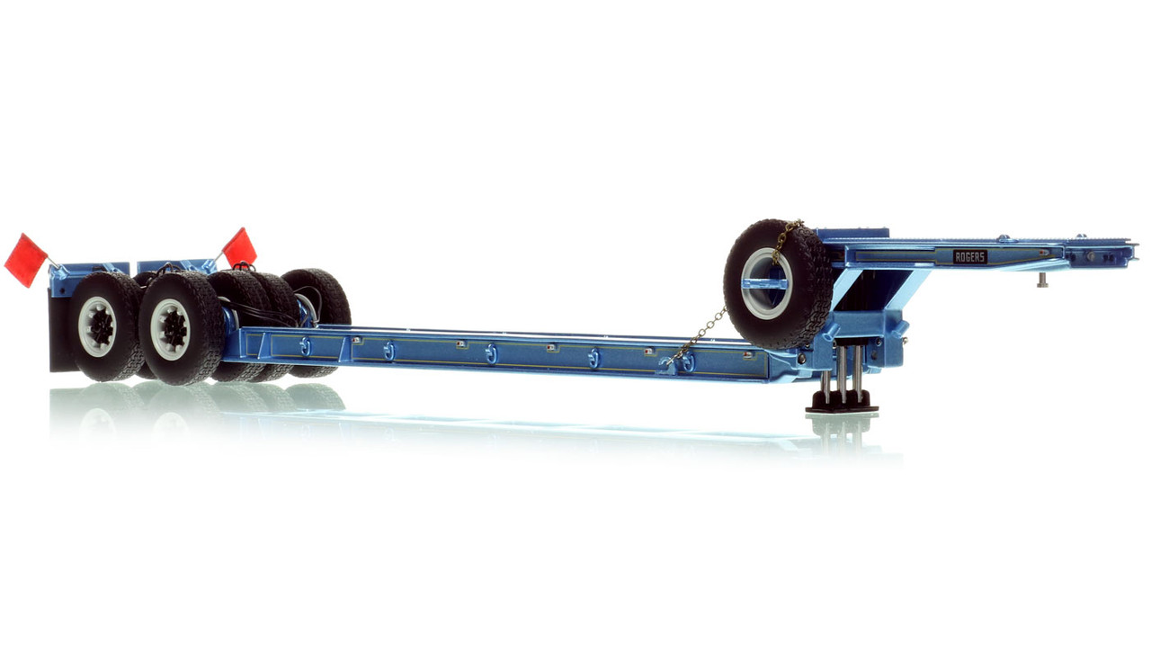Heavy Haul Replicas 1950s Rogers 90 Ton Beam Trailer - Metallic Light Blue