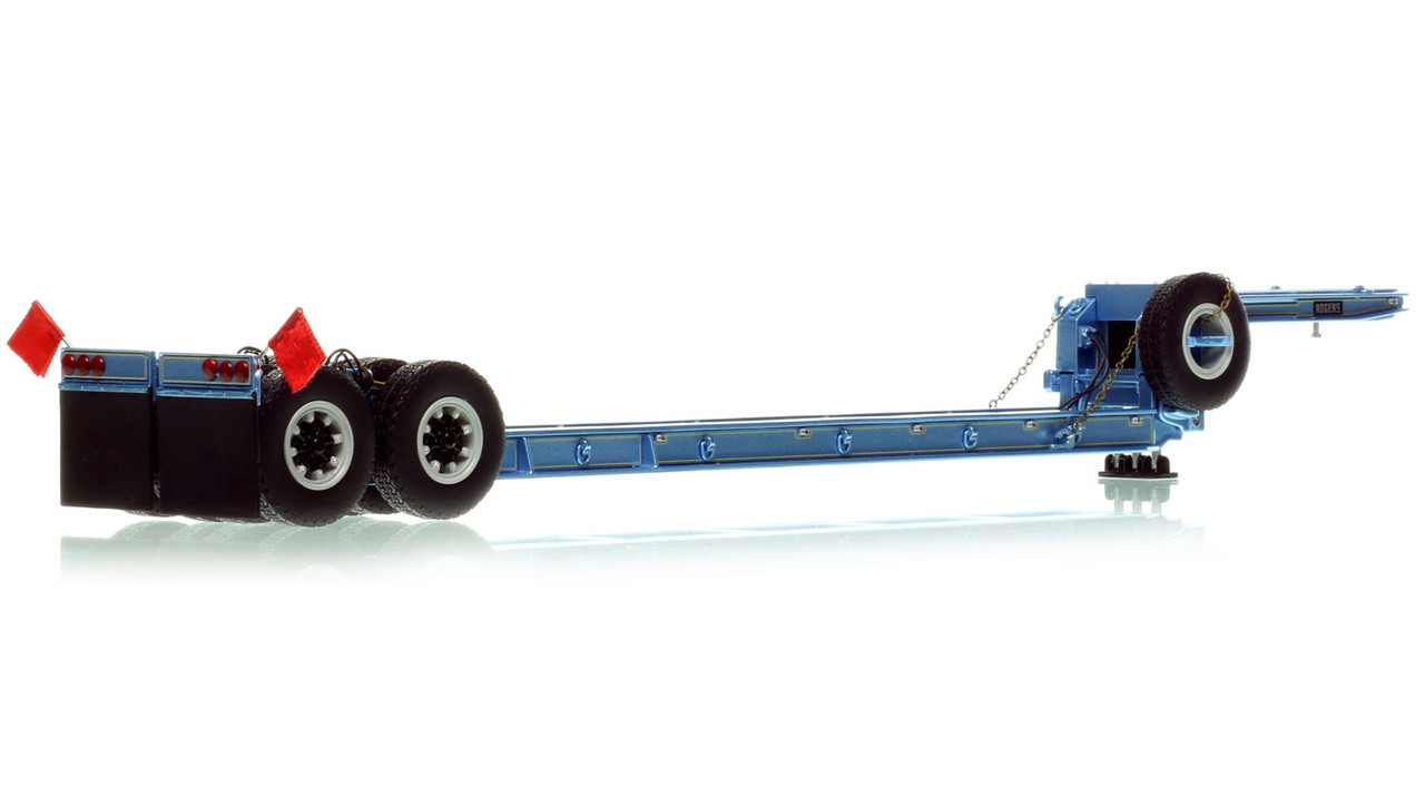Heavy Haul Replicas 1950s Rogers 90 Ton Beam Trailer - Metallic Light Blue