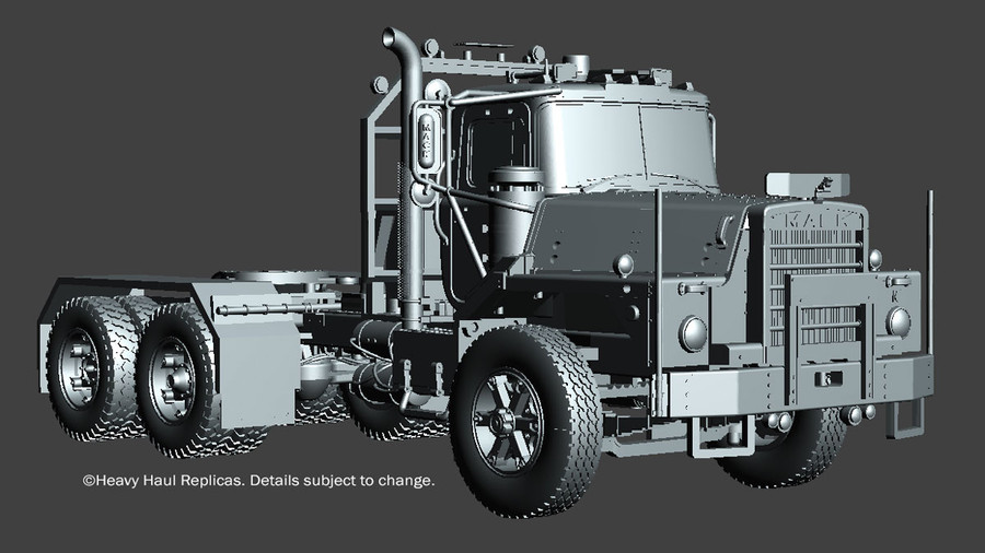 Heavy Haul Replicas Mack DM800 Tandem Axle Tractor with Auxiliary Tank