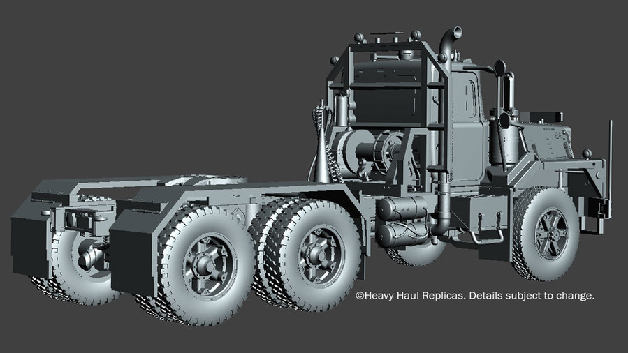 Heavy Haul Replicas Mack DM800 Tandem Axle Tractor with 50-ton winch