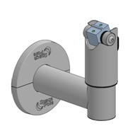 PAX A80 SpacePole Wall Mount MultiGrip Plate - SwivelStands.com