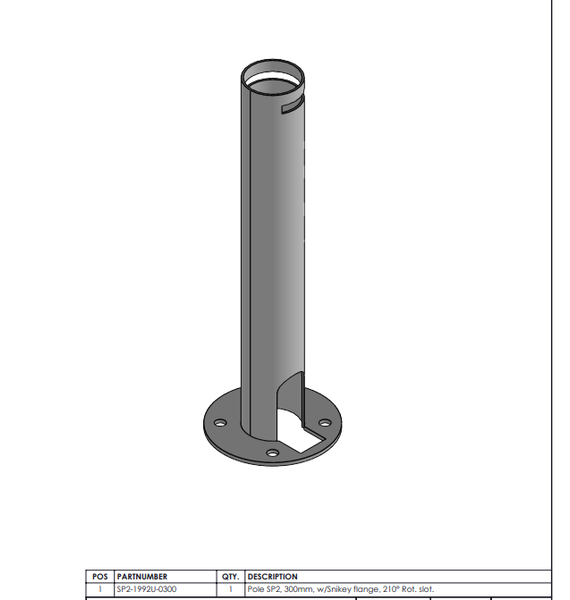 SpacePole 300mm SP2 pole