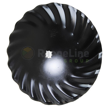 20" X 1/4" Flat Center Concave Vortex RH blade, 1-1/8" X 1-1/4" Square ...