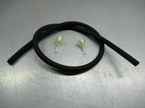 BMW Airhead Braided Fuel Gas Hose Line w Filters r90s r100rs r75/6 r75 ...