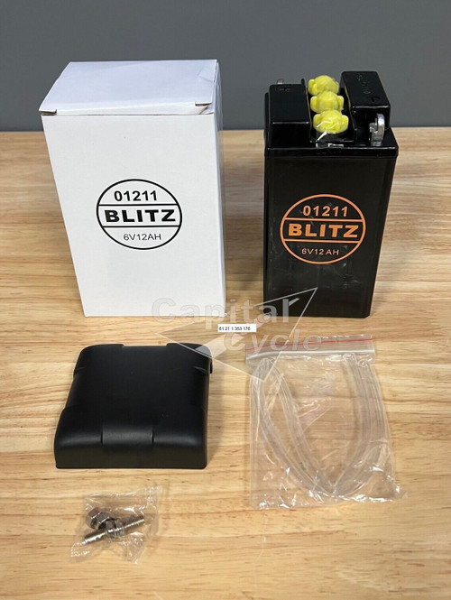 BMW Blitz 12 Ah Small Size Battery With Cover R60 R50 R69 - Capital Cycle