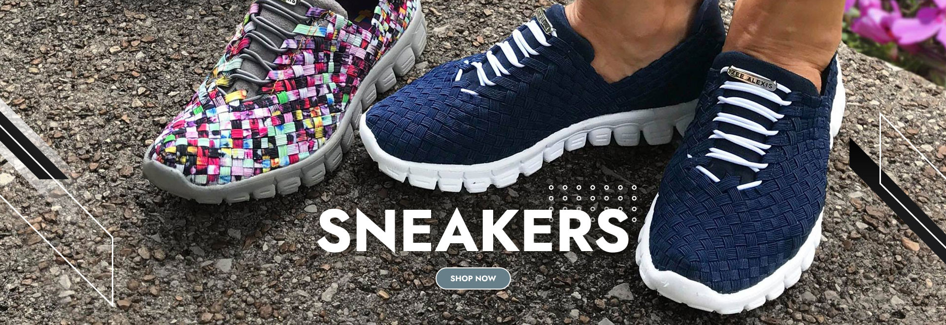 Stylish & Comfortable Woven Elastic Shoes for Women | Zee Alexis
