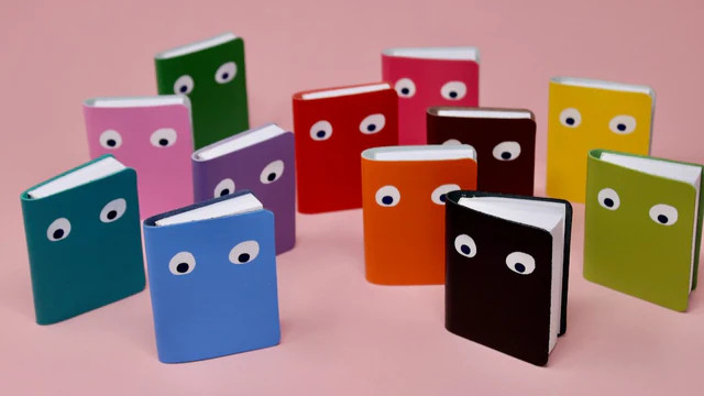 Leather Googly Eye Mini Notebook - Ark