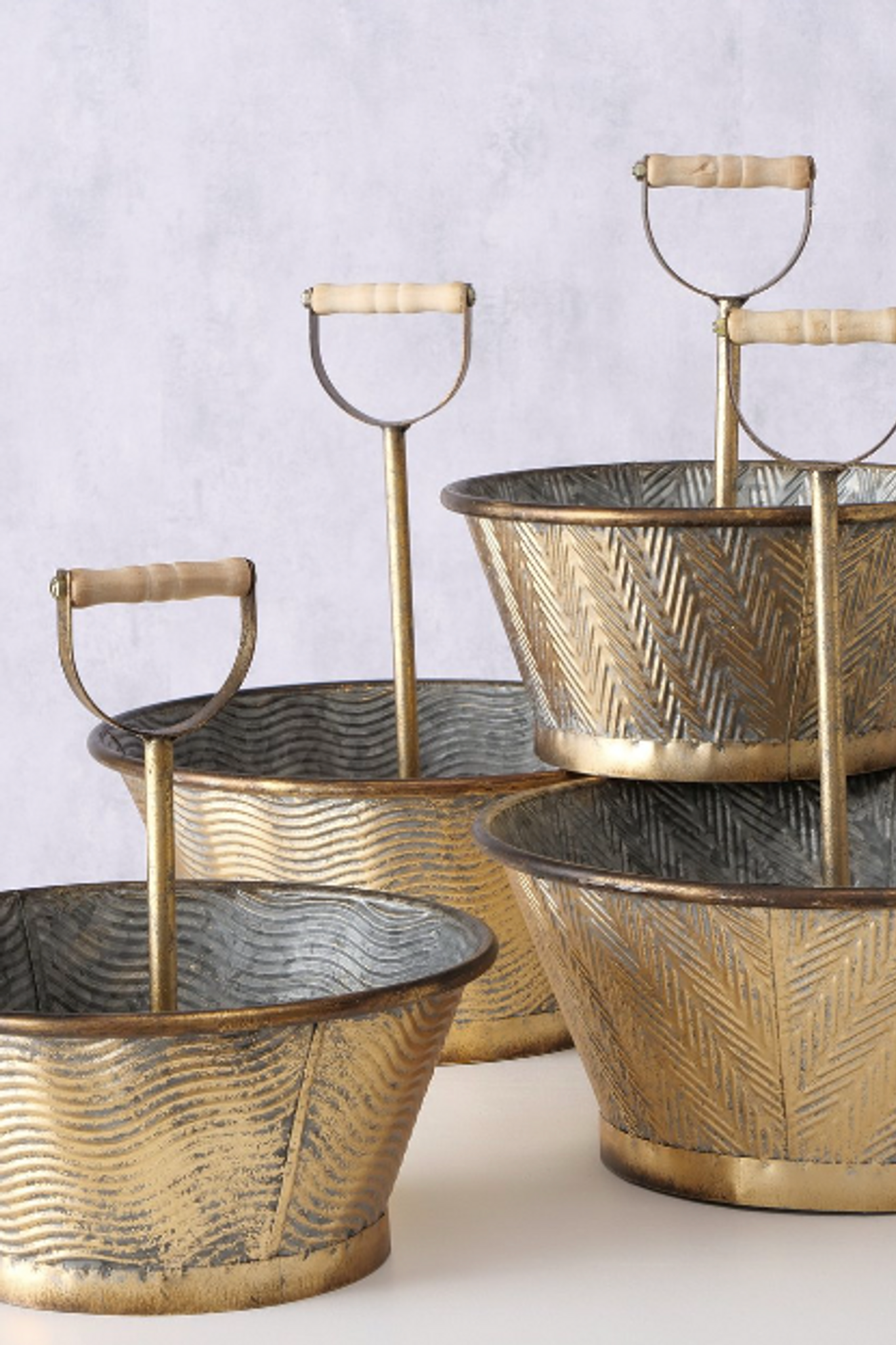 Zinc Plant Pot Holder/ Display - Ark
