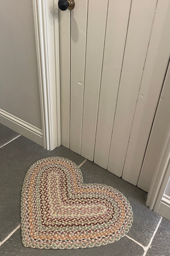 Braided Heart Rug - Pampas - Ark