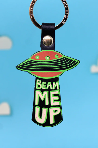 Beam Me Up UFO Key Fob - Ark