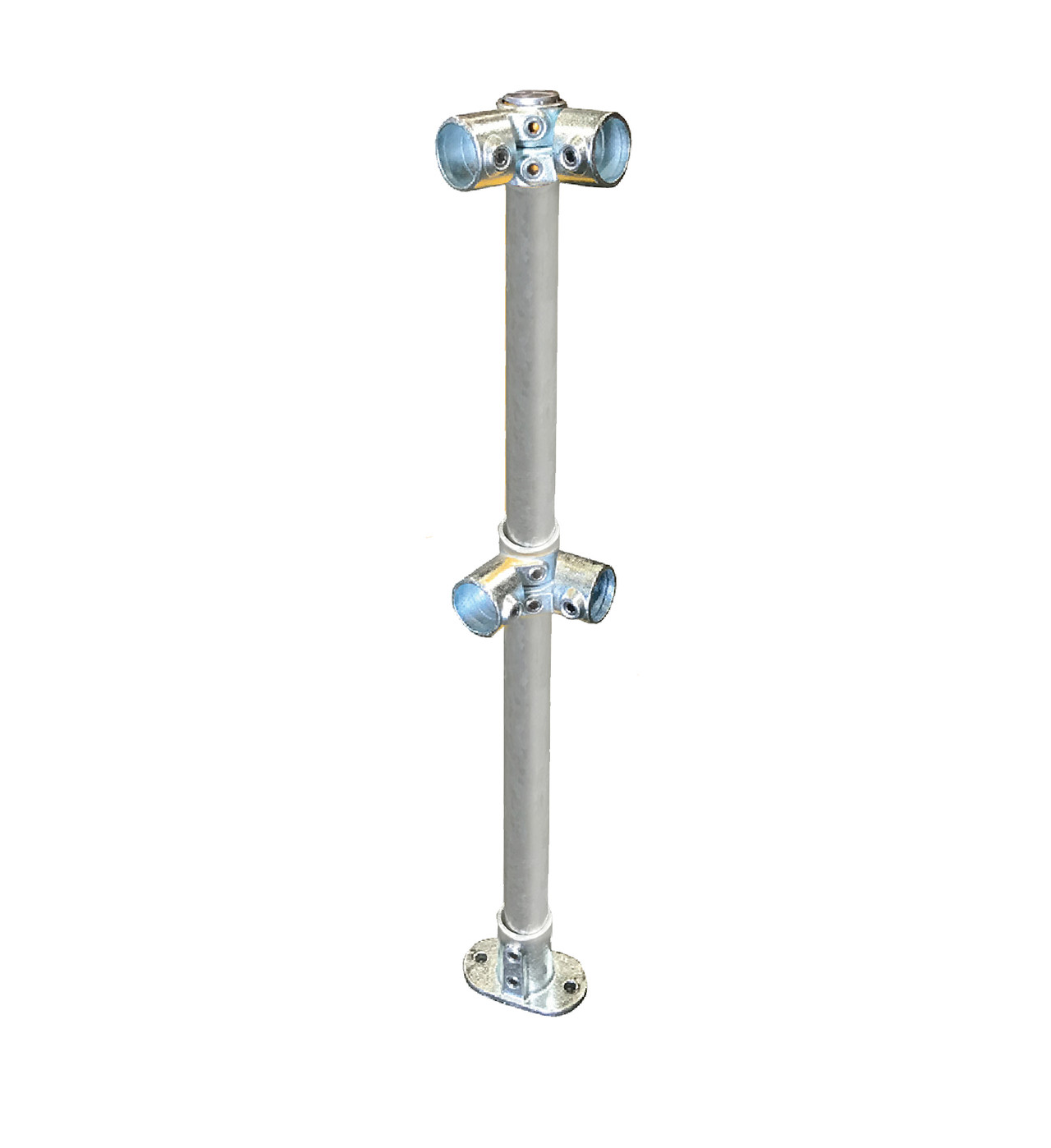 Ezyrail - Variable Horizonal Corner Stanchion w/ Base Fixing Plate ...