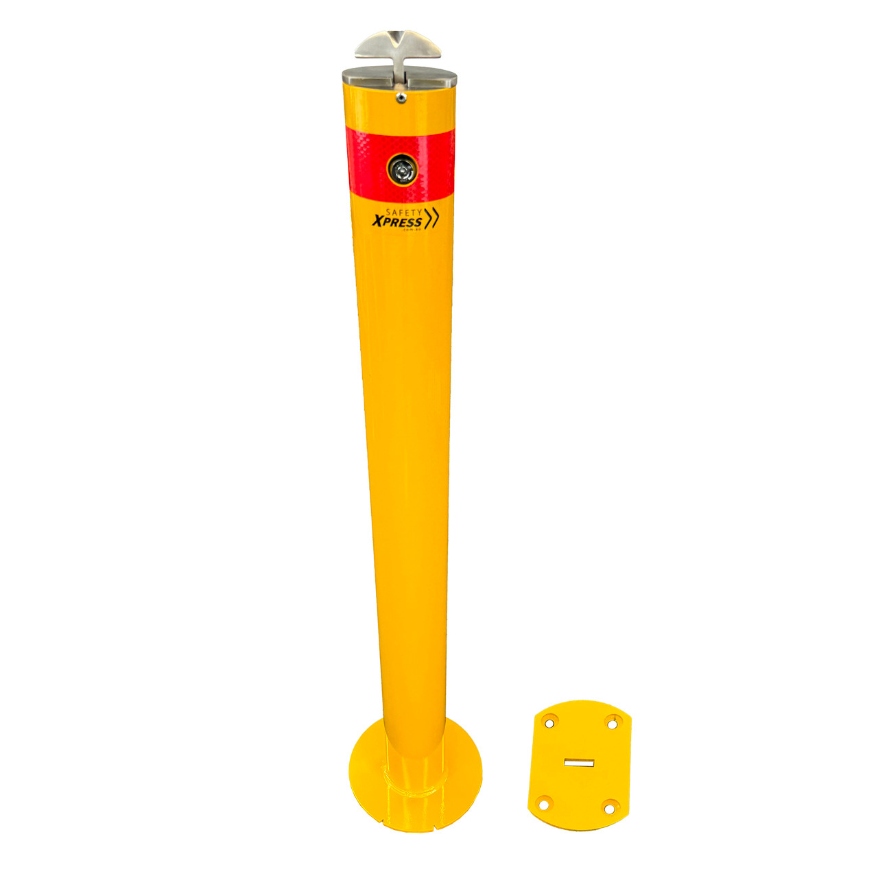 Removable 90mm Bollard - Surface Mount Slider Type T-Handle - Keyed ...