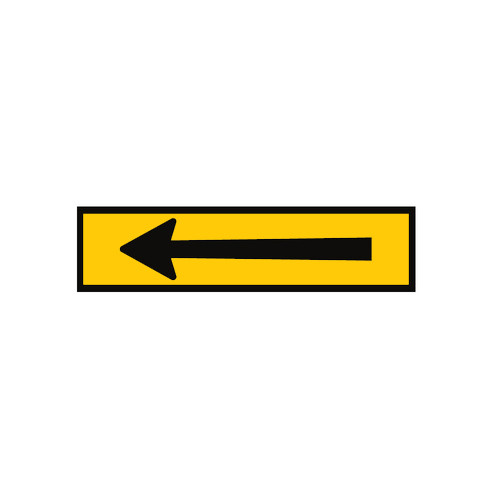 Horizontal Arrow Sign (Symbol) - (1200mmx300mm) - Corflute - Safety Xpress