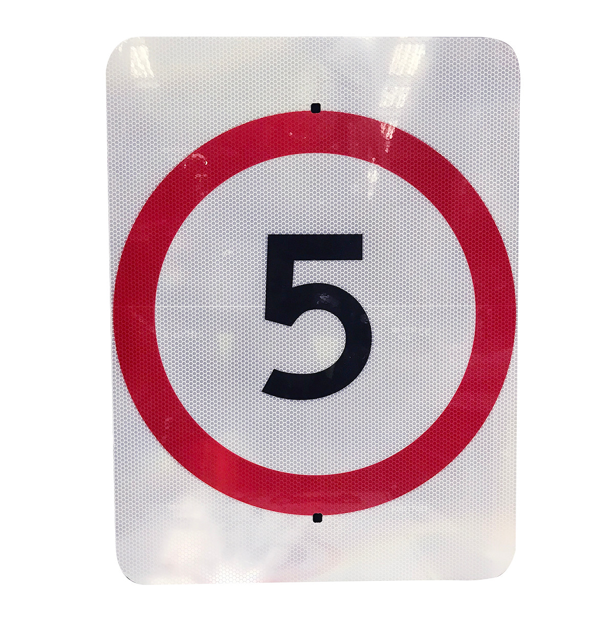 5km Speed Restriction Sign (450mm x 600mm) - Class 1 Reflective ...