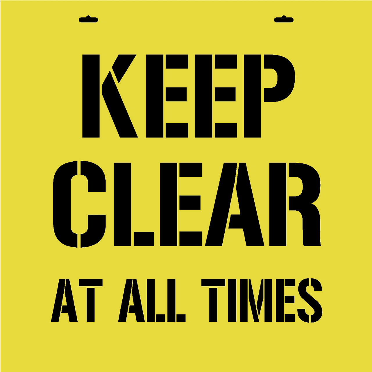 Line Marking Stencil - Keep Clear At All Times - Safety Xpress