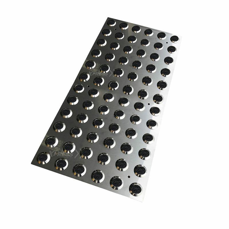316 Stainless Steel Integrated Tactile Plate w/ Black Carborundum ...